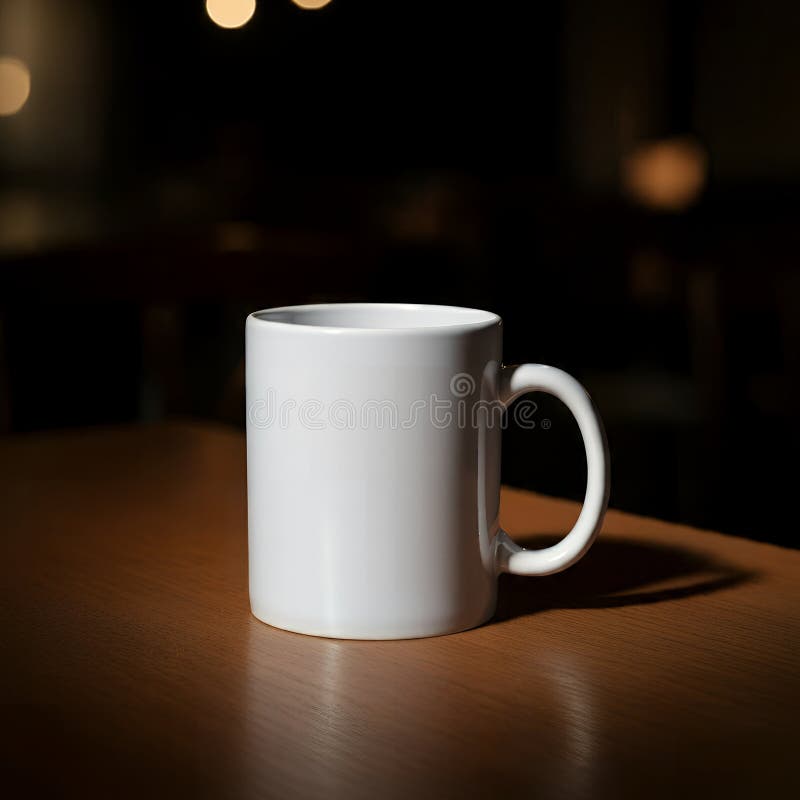 Blank Coffee Mug Mockup To Add Custom Design Stock Illustration ...