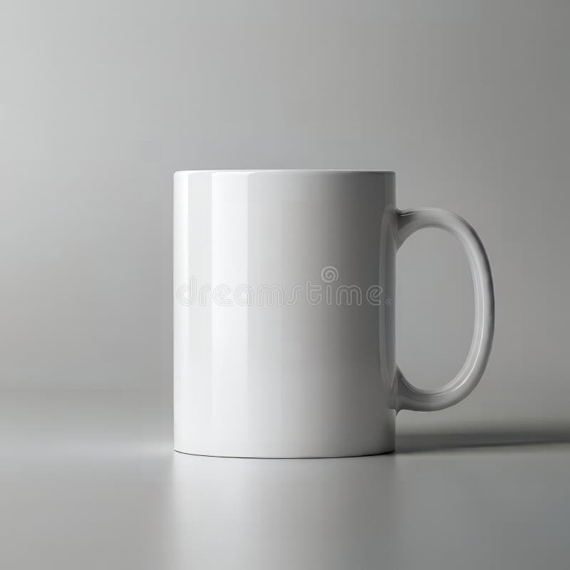 Blank Coffee Mug Mockup To Add Custom Design Stock Illustration ...