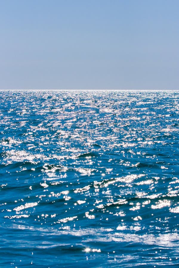 Blue water and sky stock image. Image of rippled, background - 30218035