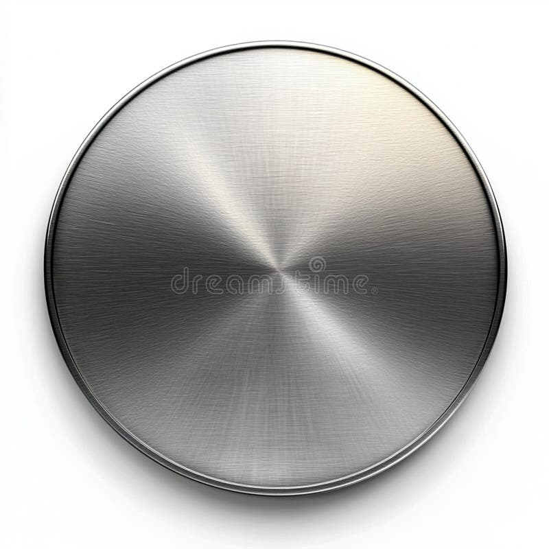 Brushed Metal Circular Texture Background Design Element Grey Disc ...