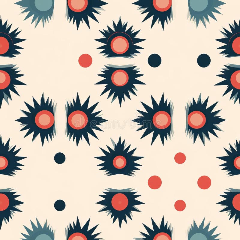 High Resolution Bullseye Ikat Pattern with Symmetrical Design Stock ...