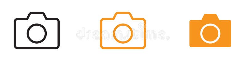High-Resolution Camera Icon for Photography Equipment Stock Vector ...