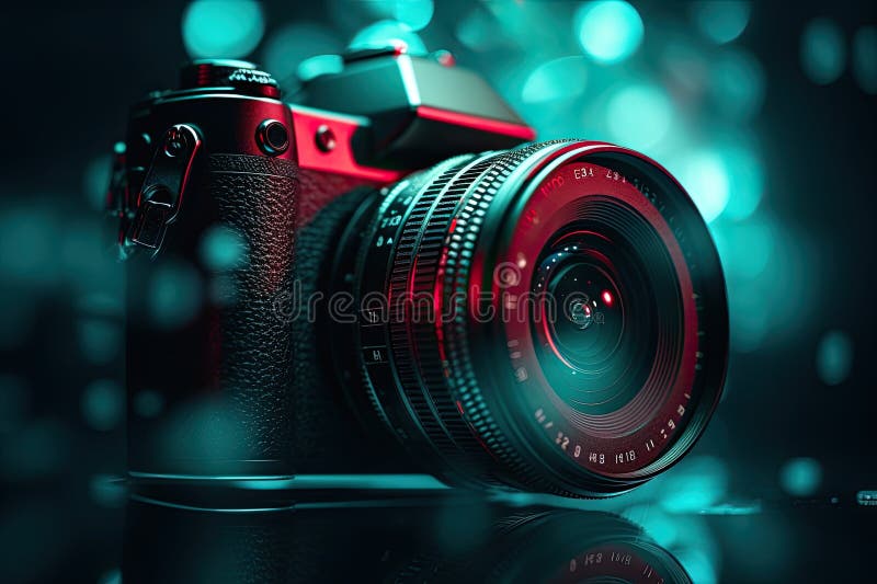 The High Resolution Camera and Lense Stock Photo - Image of dslr ...