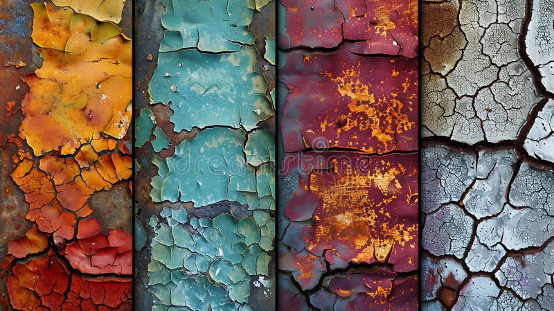 High-resolution Capture of Rust and Patina on Metal, Abstract Patterns ...