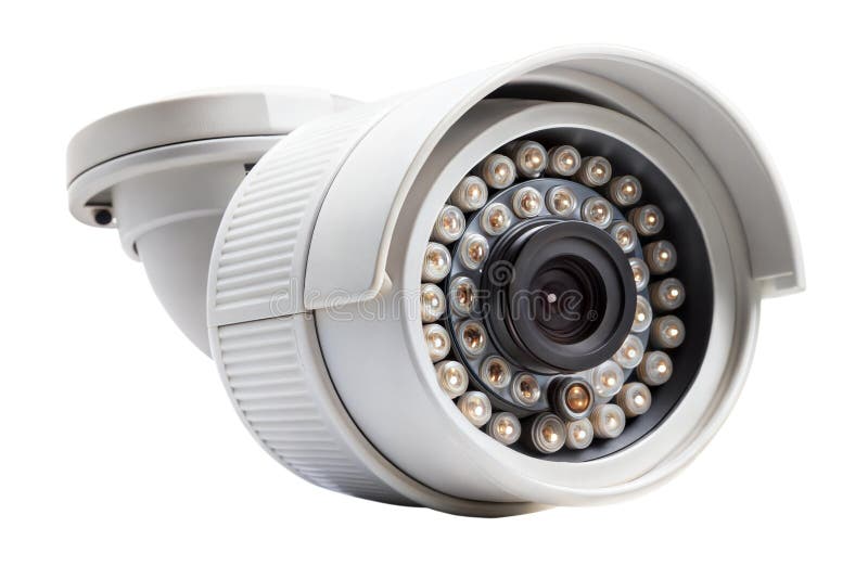 High-Resolution CCTV Security Camera Stock Photo - Illustration of ...