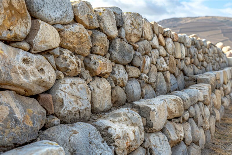 High-resolution Close-up of Ancient Stone Ruins, Detailing the Texture ...