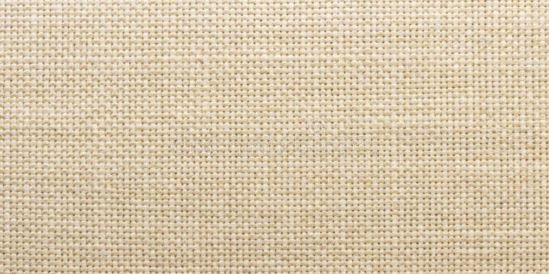 High-resolution Close-up of a Beige Woven Textile Texture Exhibiting a ...