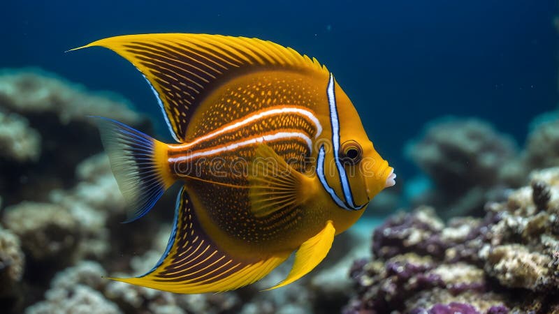 High-Resolution Close-Up of a Clarion Angelfish, Capturing Every Detail ...