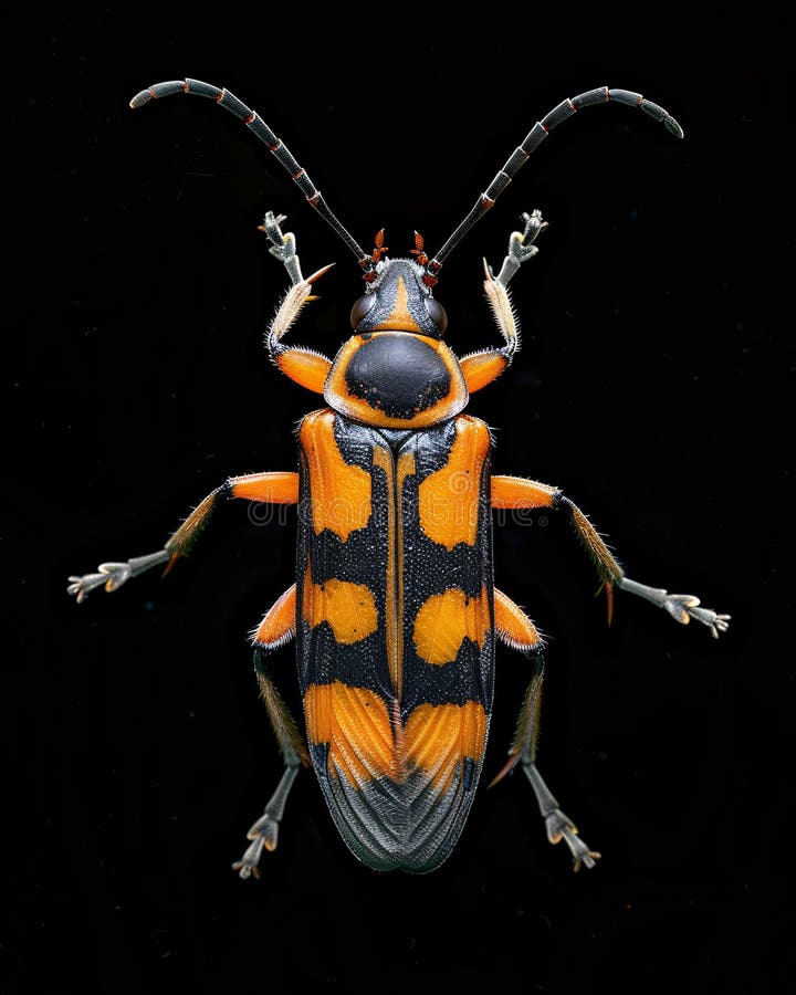 High-Resolution Close-Up Images of Various Insects on Black Background ...