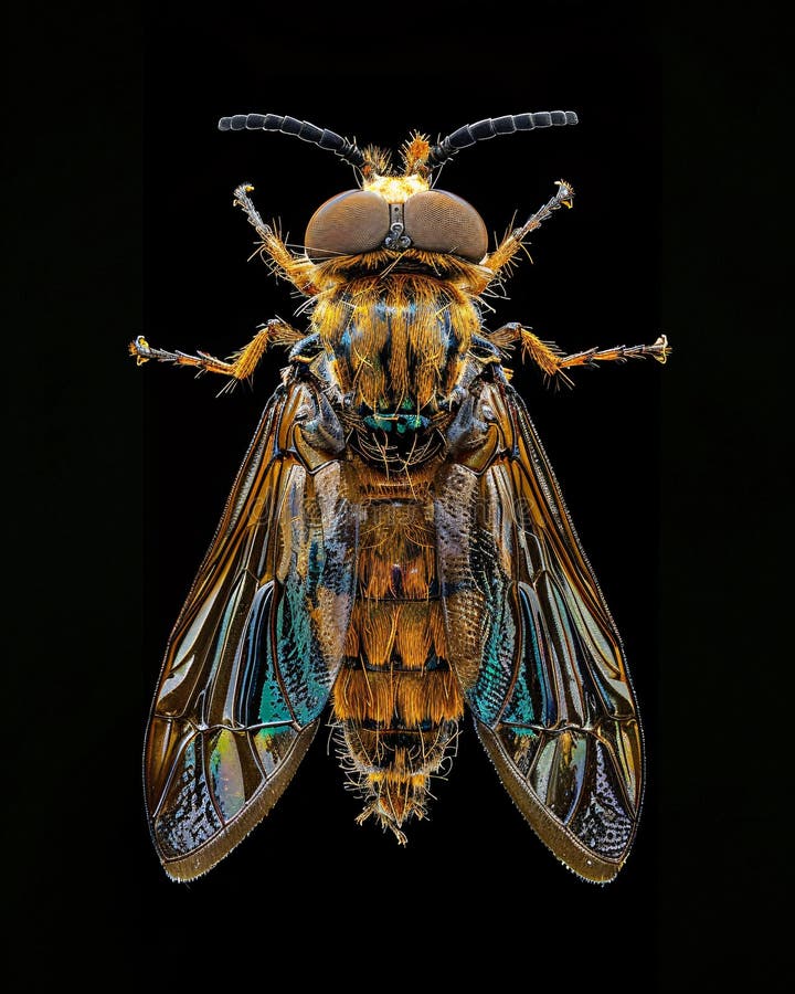 High-Resolution Close-Up Images of Various Insects on Black Background ...