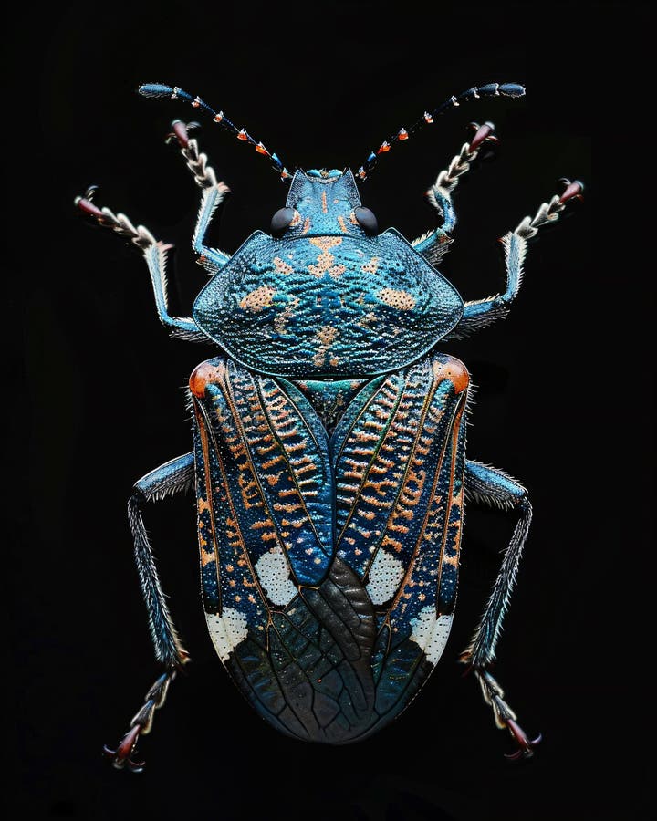 High-Resolution Close-Up Images of Various Insects on Black Background ...