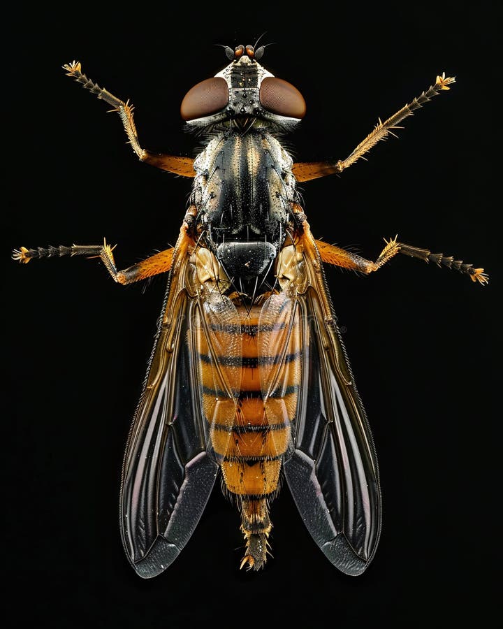 High-Resolution Close-Up Images of Various Insects on Black Background ...