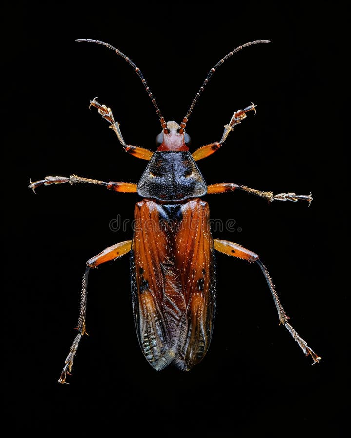 High-Resolution Close-Up Images of Various Insects on Black Background ...