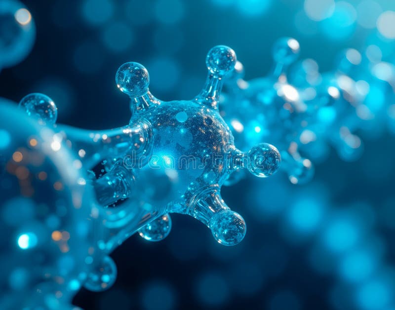 A High-resolution Close-up of a Molecular Chain Made of Translucent ...
