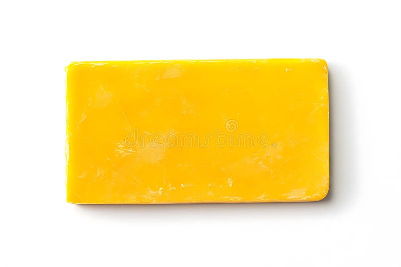 Rectangular Block of Yellow Beeswax Natural Texture, Top View Stock ...