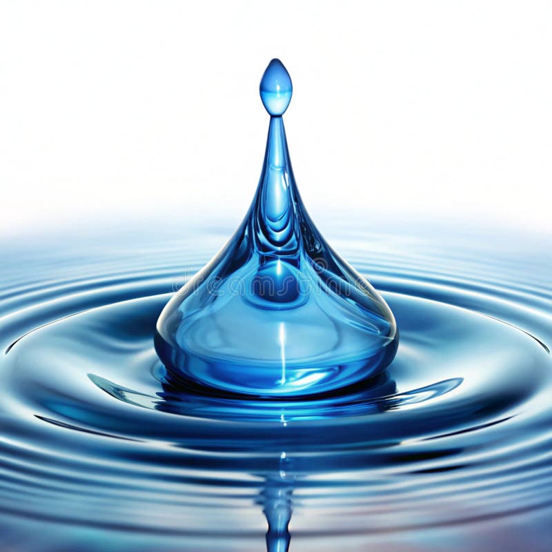 High-resolution Close-up of a Raindrop Stock Illustration ...