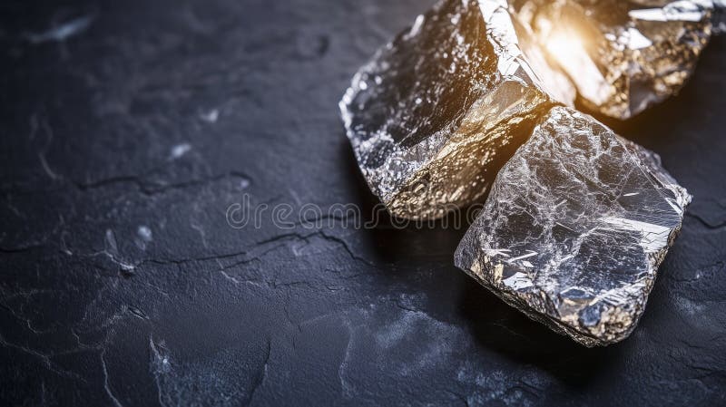 High-resolution Close-up of Raw Lithium Mineral Samples on a Dark ...