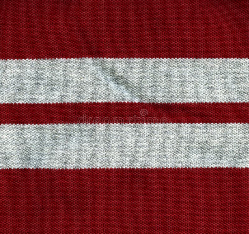 Cotton Fabric Texture - Red with Gray Stripes Stock Image - Image of ...