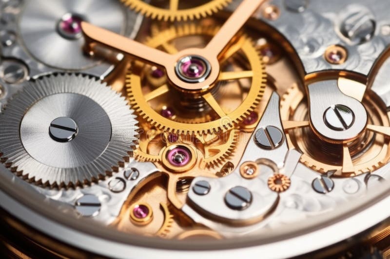 High-resolution Close-up of a Watch Crown Stock Photo - Image of macro ...