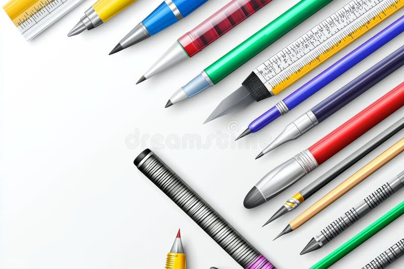High Resolution Collection of Pens, Pencils, Mechanical Pencils ...