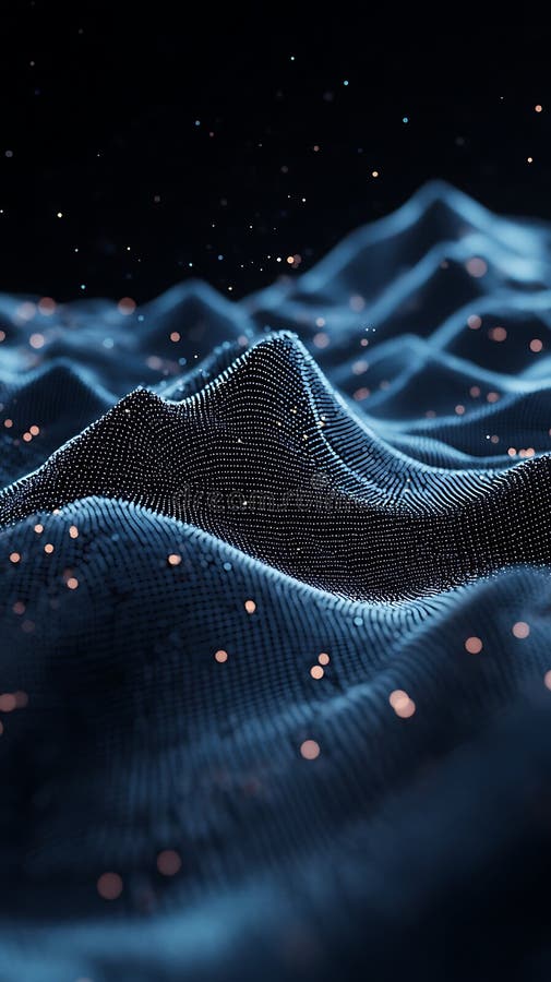 Futuristic 3D Geometric Shapes Against a High-Tech Grid Background ...