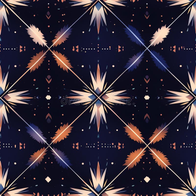 High Resolution Constellation Ikat Pattern with Symmetrical Design ...