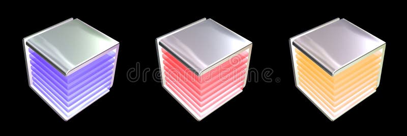 High resolution cubes. stock illustration. Illustration of blue - 202701