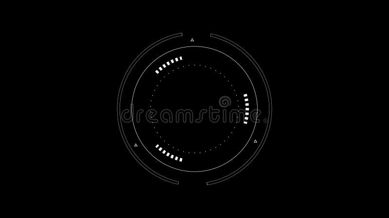 PNG Alpha.Looping 10 Sec HUD Circle Animation. Technological Futuristic ...