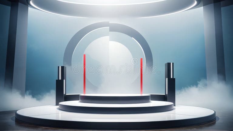High-Resolution 3D Product Showcase Backdrop in Display Stage Stock ...