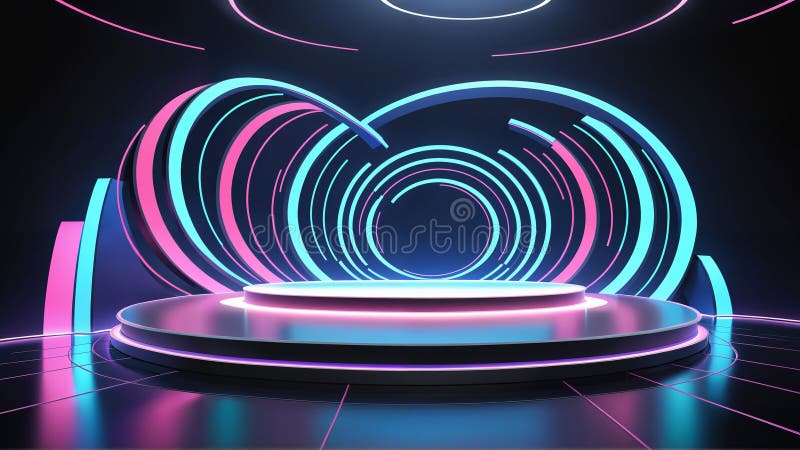 High-Resolution 3D Product Showcase Backdrop in Display Stage Stock ...