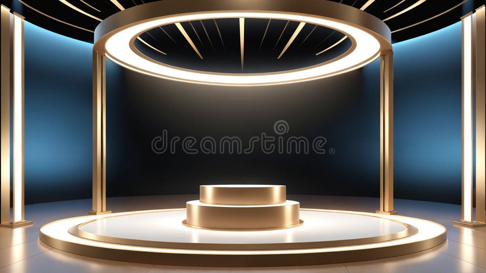 High-Resolution 3D Product Showcase Backdrop in Display Stage Stock ...