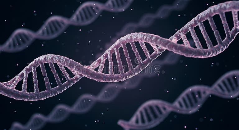 High-Resolution 3D Render of DNA Double Helix: a Detailed Visualization ...