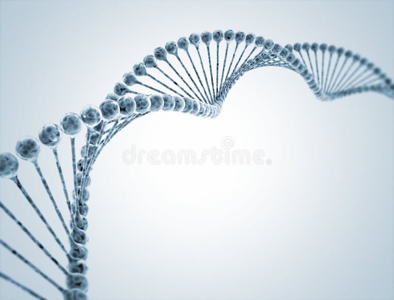 High Resolution 3d Render of Human Dna String. Science and Medic Stock ...