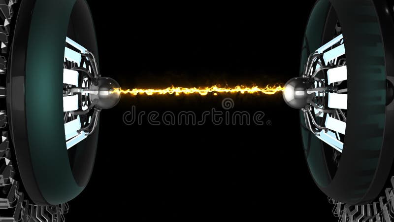 Animation - Futuristic Particle Accelerator Generating a Powerful ... Animation - Futuristic Particle Accelerator Generating a Powerful ...