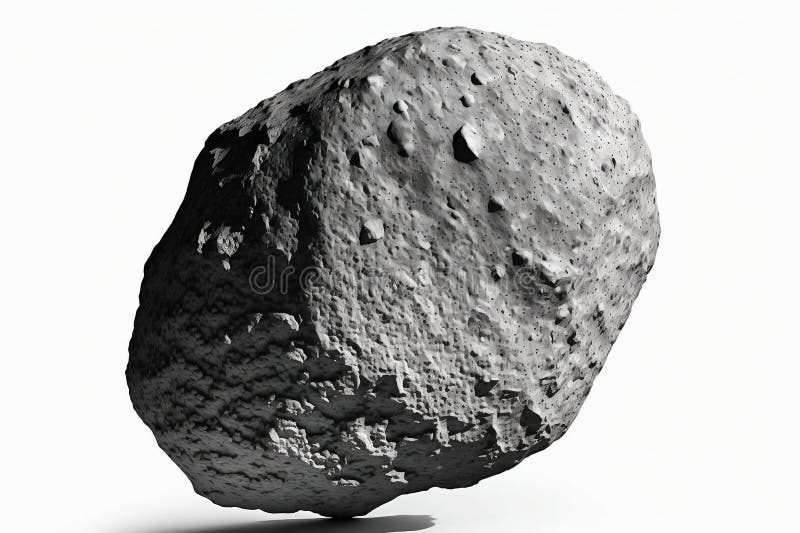 High-Resolution 3D Render of an Isolated Asteroid on Transparent Background, Generative AI Stock ...