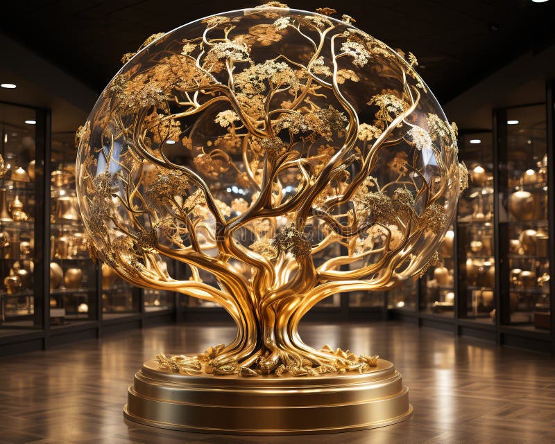 This is a High-resolution 3d Render of a Rooted Tree with a Thick Stock ...