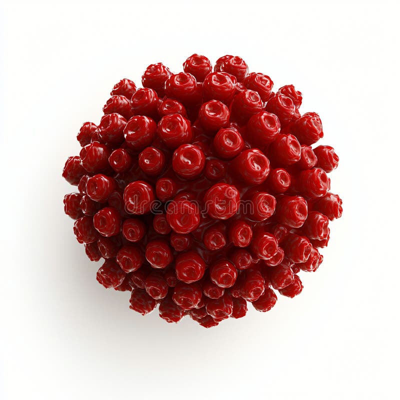 Red Abstract Sphere 3D Render Glossy Texture Ball Round Circular ...