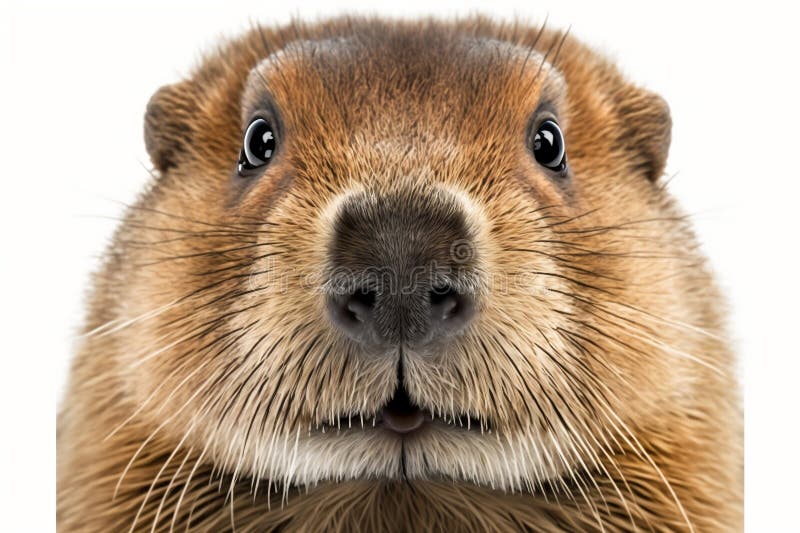 High-Resolution 3D Rendering of a Beaver S Face on a Transparent ...