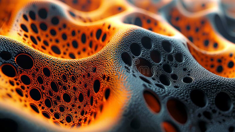 A High-resolution 3D Rendering Displaying an Abstract Biogenic ...