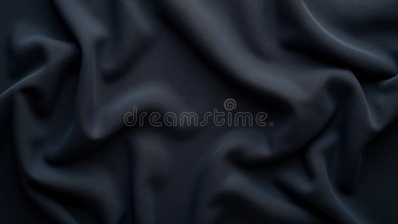 High-Resolution Dark Blue & Black Fabric Texture, Draped Cloth ...