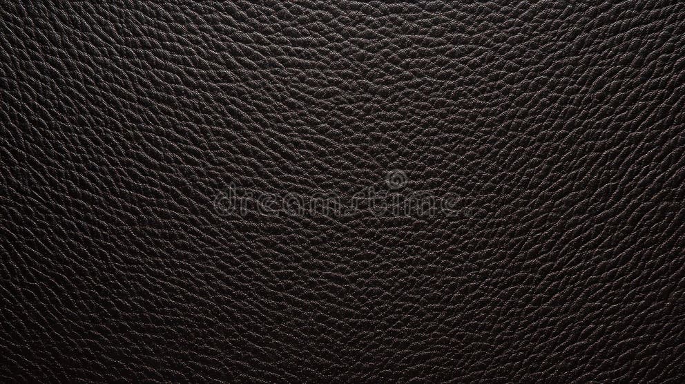 Dark, Fine-Grained Leather Texture: Luxurious Close-Up for Designers ...