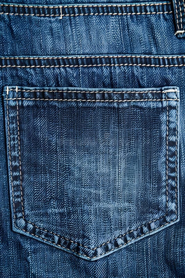 High Resolution Denim Jean Texture with Pocket Stock Illustration ...