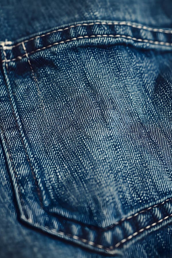 High Resolution Denim Jean Texture with Pocket Stock Illustration ...