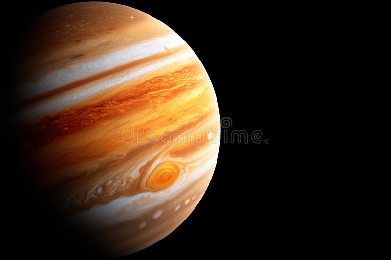 Jupiter Planet Close-up. Gas Giant with Storm Systems and Atmospheric ...