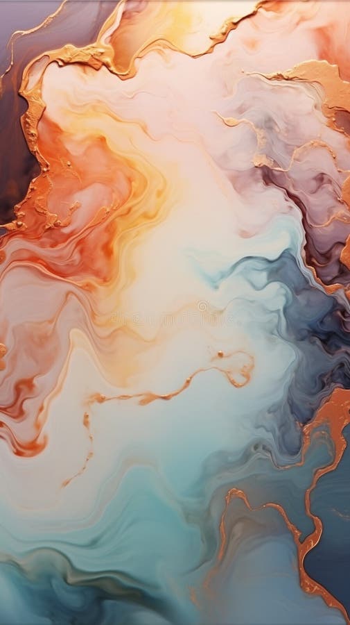 High-resolution Design Featuring an Abstract Watercolor Wash and Marble ...