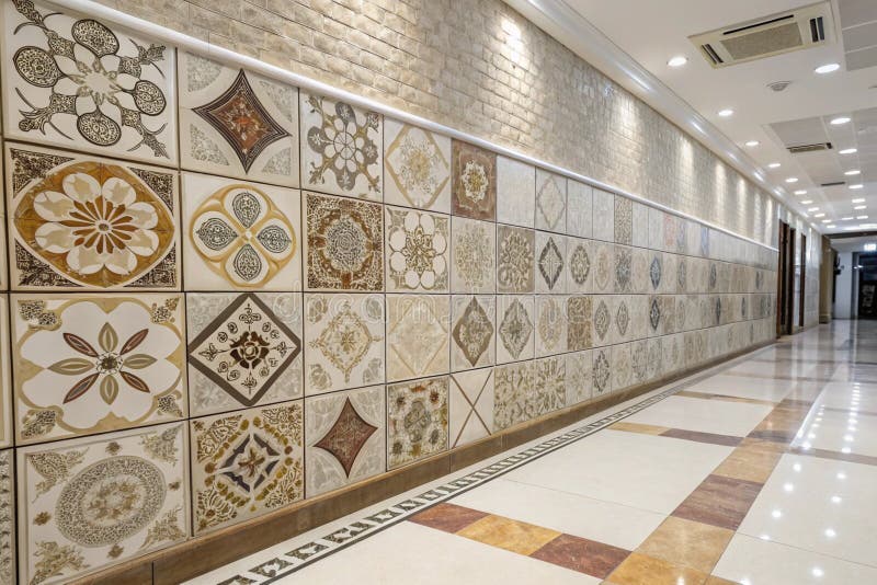 High Resolution Wall and Floor Tiles Design Stock Illustration ...