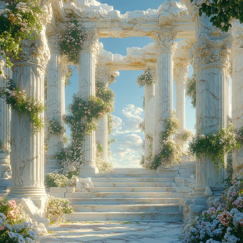 High-resolution, Digitally Enhanced Image of a Classical Structure ...