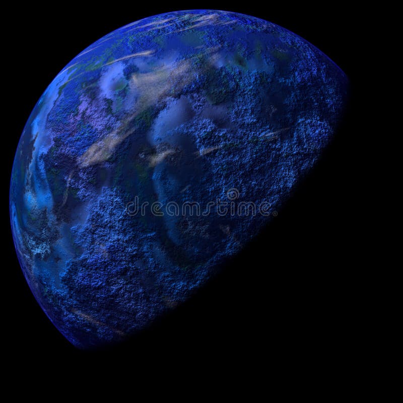 High Resolution Rendered Image of Planet Neptune Stock Illustration ...