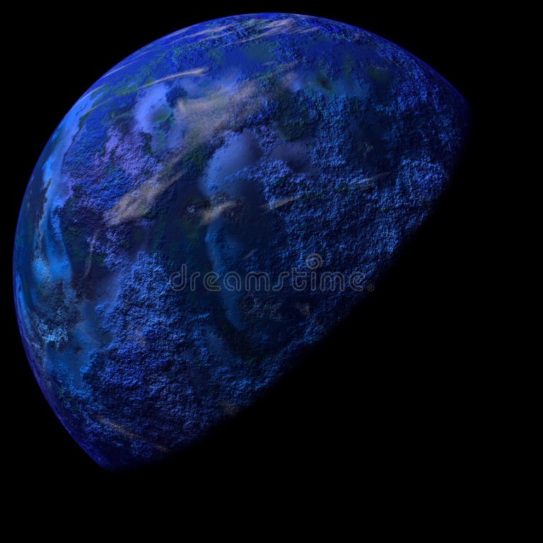 High Resolution Rendered Image of Planet Neptune Stock Illustration ...