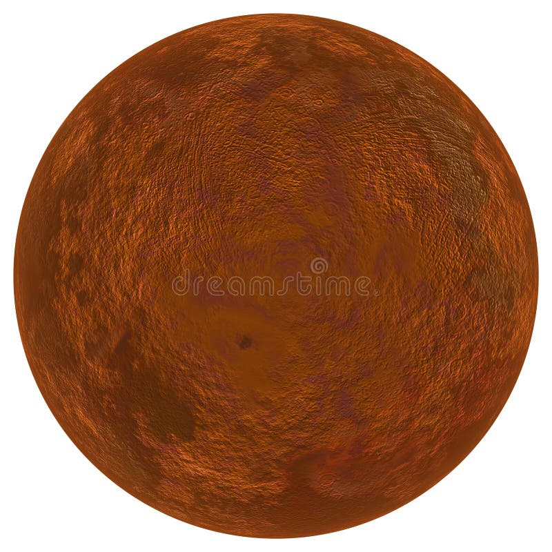 High Resolution Rendered Image of Planet Pluto. Stock Illustration ...